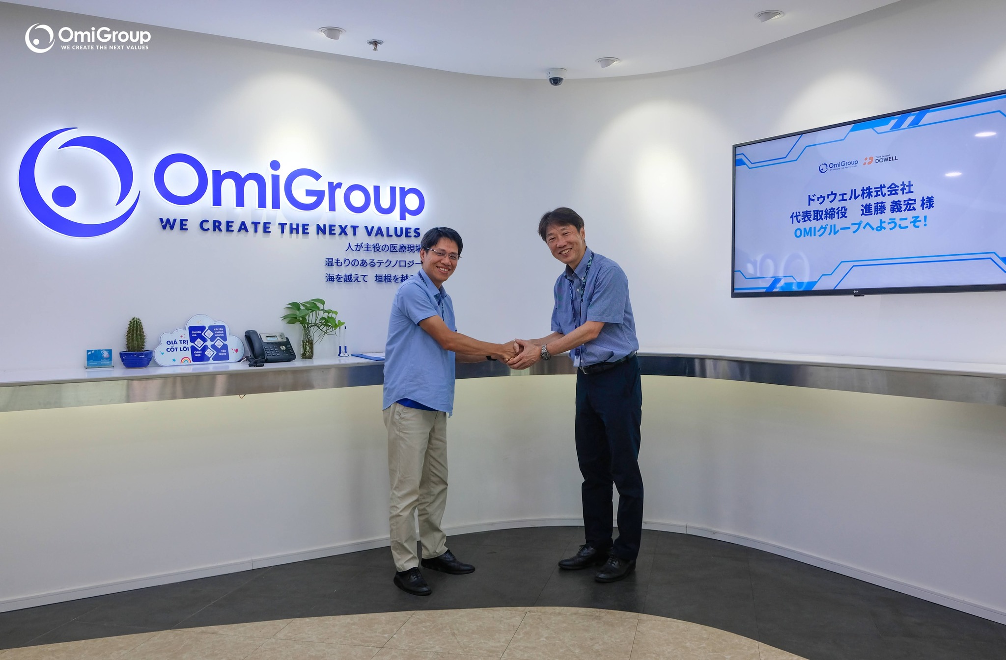 GIÁM ĐỐC ĐẠI DIỆN DOWELL NHẬT BẢN ĐẾN THĂM VÀ LÀM VIỆC TẠI OMIGROUP