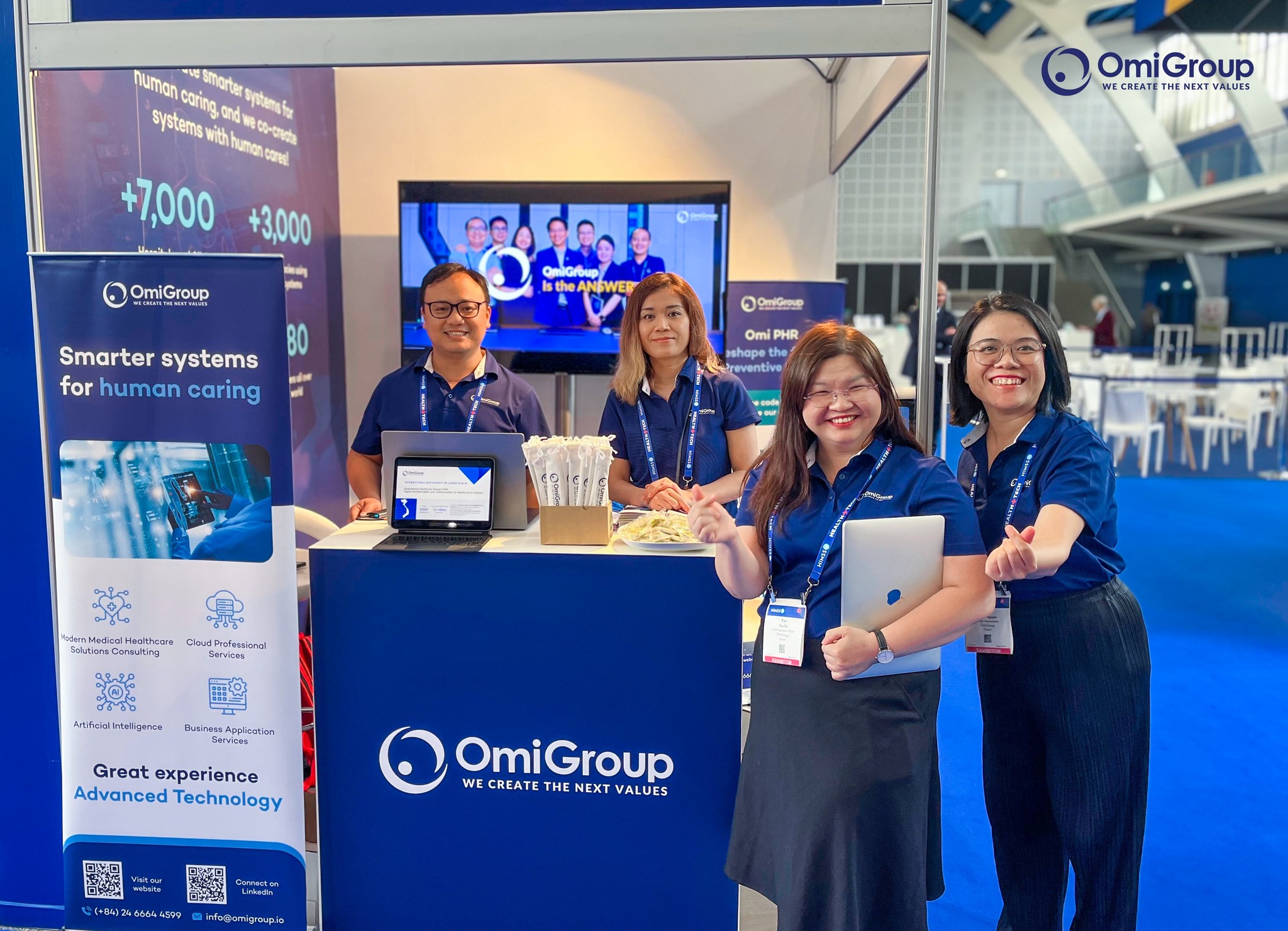 OMIGROUP TRƯNG BÀY CÁC SẢN PHẨM DỊCH VỤ NỔI BẬT TẠI HIMSS - ĐIỂN HÌNH LÀ PHR