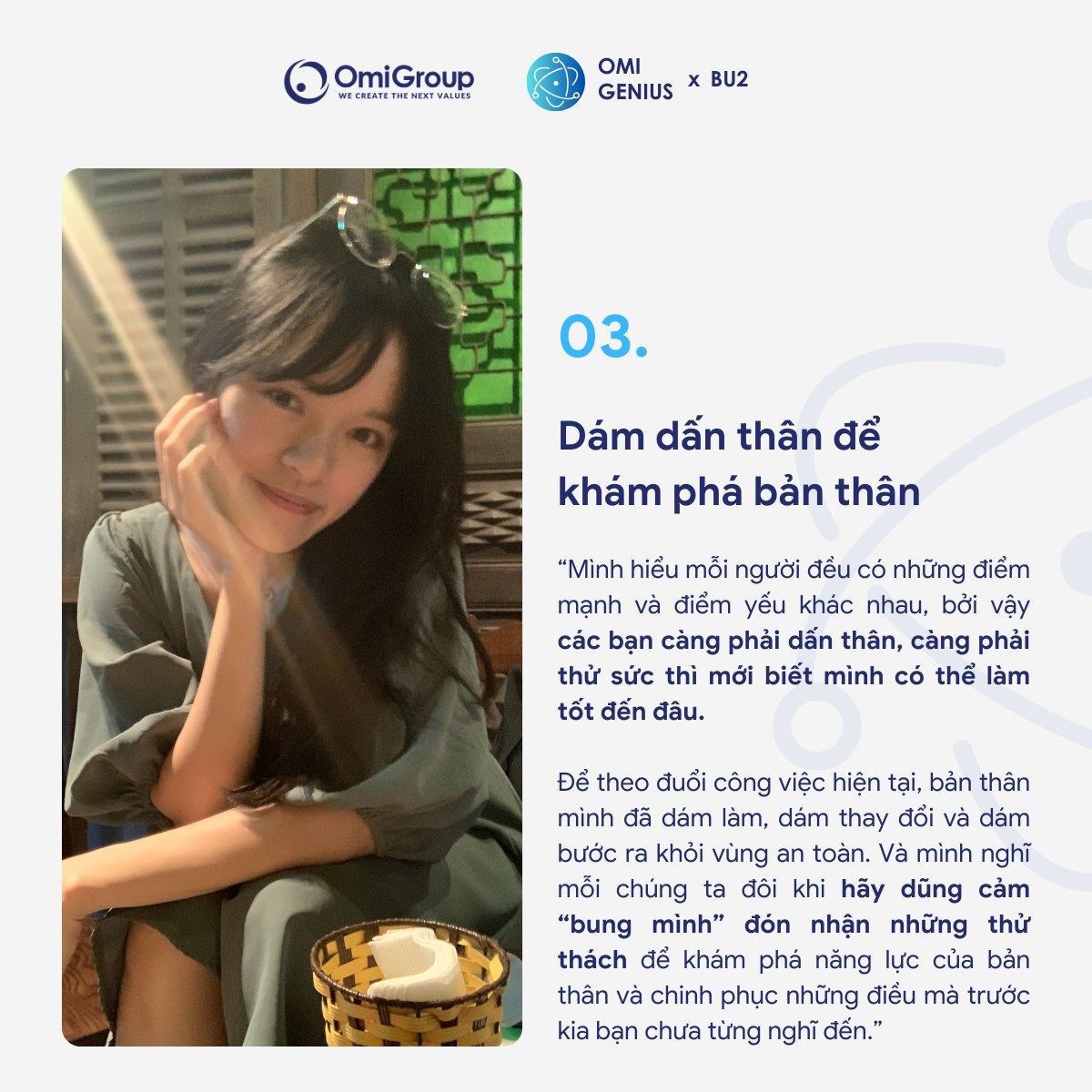 ⭐️[OMI GENIUS x BU2] Ep.04: “Dám làm - Dám thay đổi - Dám bước ra khỏi ...